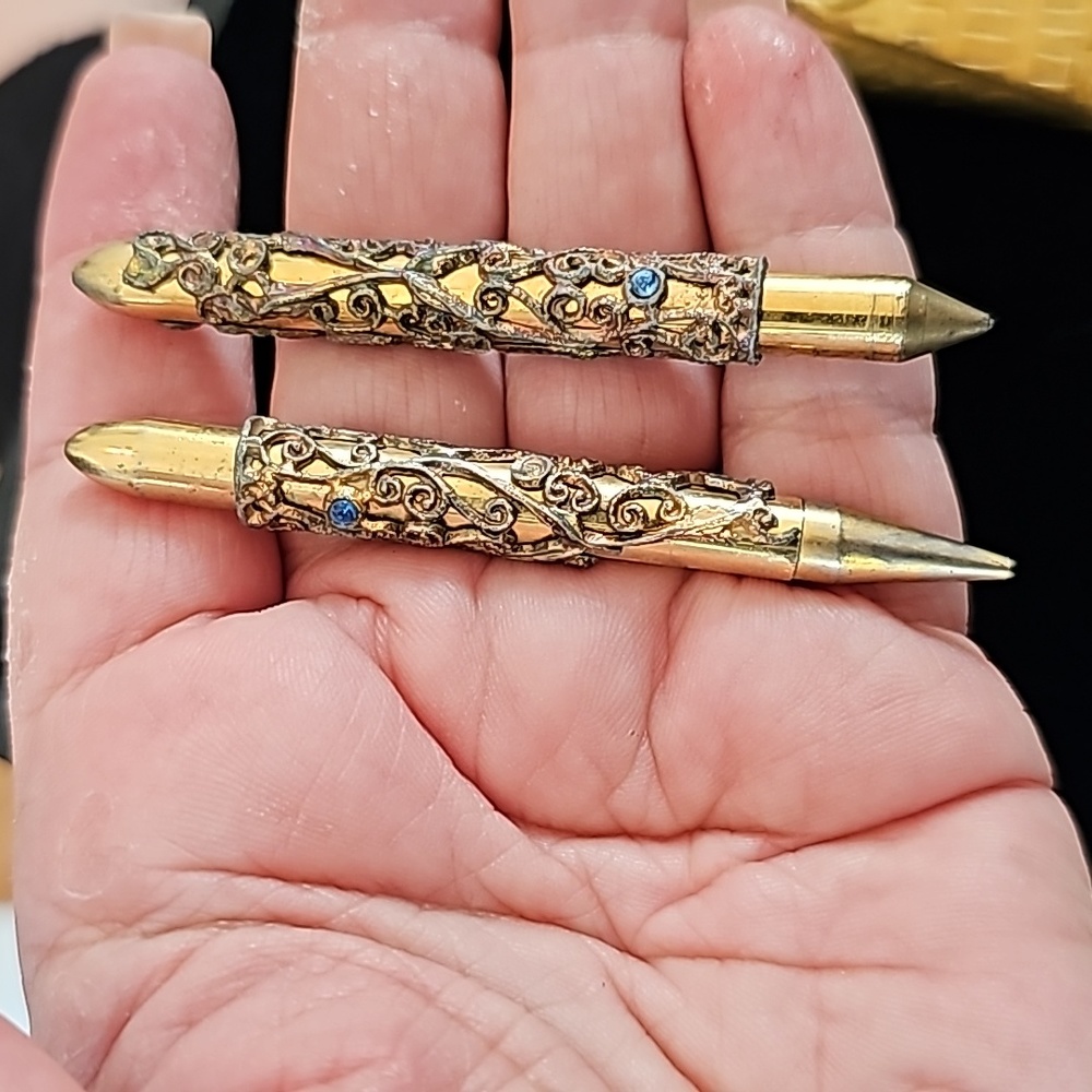 Victorian Gold Pen Set - Gem